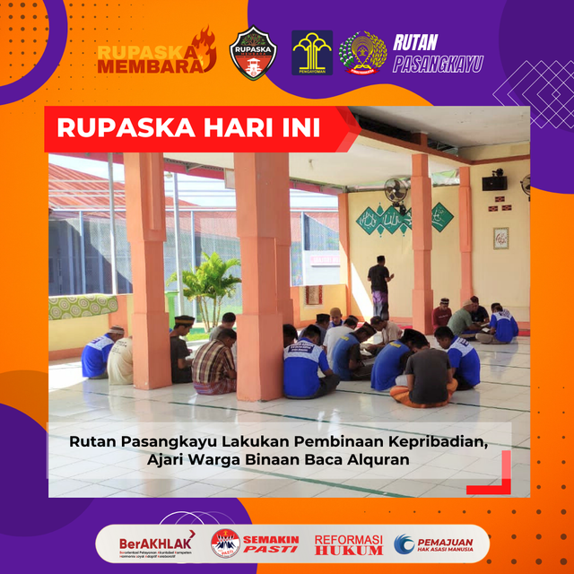 Rutan Pasangkayu Lakukan Pembinaan Kepribadian, Ajari Warga Binaan Baca ...