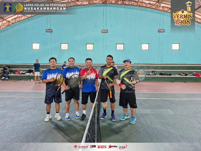 Jalin Silaturahmi, Kalapas Permisan Ikuti Pertandingan Tenis ...