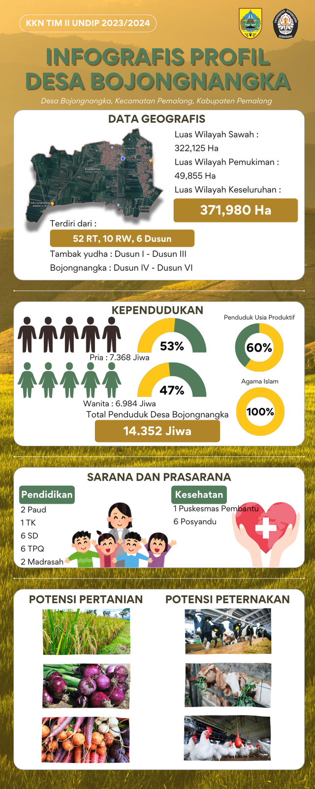 Mahasiswa KKN Undip Luncurkan Infografis Profil Desa Bojongnangka | kumparan.com
