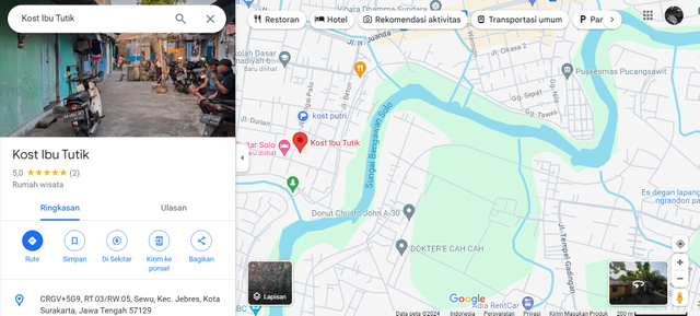 Transformasi Digital: Usaha Kontrakan/Kos di Sewu Kini Terhubung Google Maps | kumparan.com
