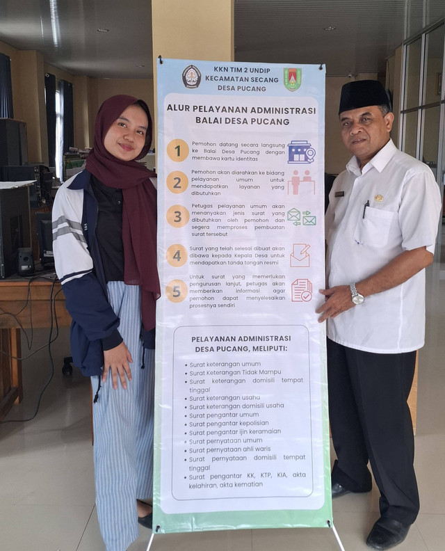 Permudah Masyarakat, Mahasiswa KKN Undip Buat Infografis Alur Pelayanan | kumparan.com
