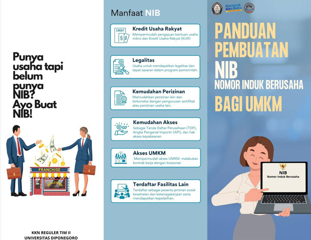 Mahasiswi KKN Undip Lakukan Sosialisasi dan Pendampingan Pembuatan NIB ...