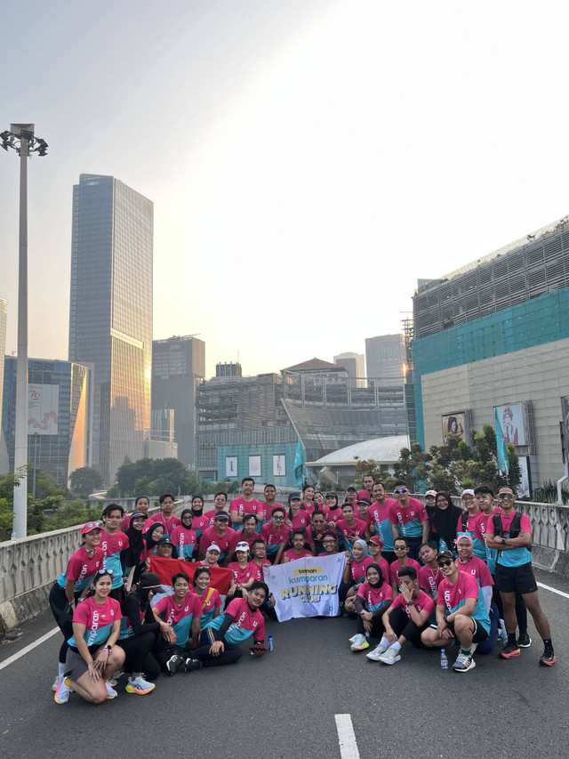 Potret Keseruan Fun Run teman kumparan Rayakan HUT ke-79 RI di GBK ...