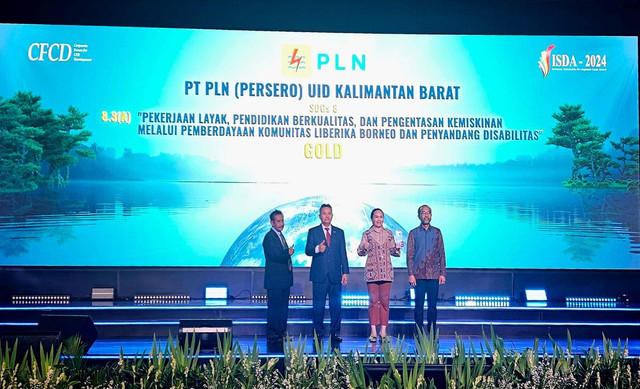 PLN UID Kalbar Raih Penghargaan Gold Indonesia SDGs Award 2024 ...
