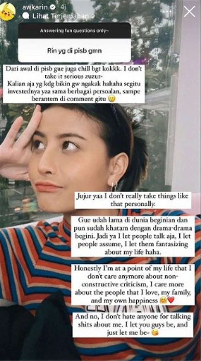 Diisukan Dekat dengan Mantan Kekasih Erika Carlina, Awkarin: Chill ...