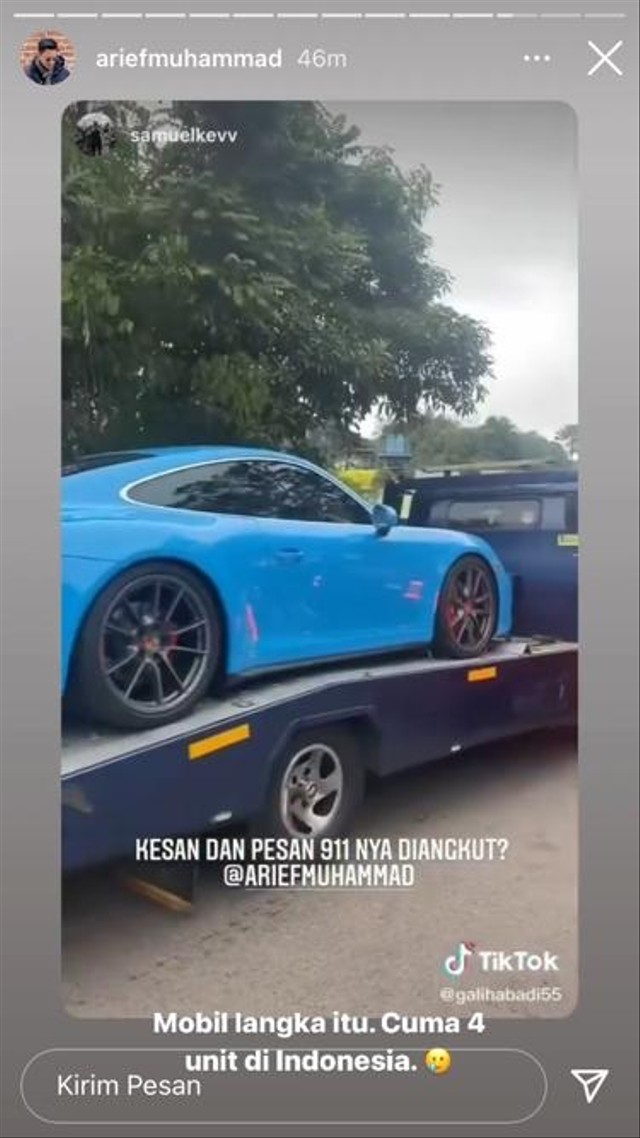 Kata Arief Muhammad soal Mobil Porsche Milik Doni Salmanan Disita ...