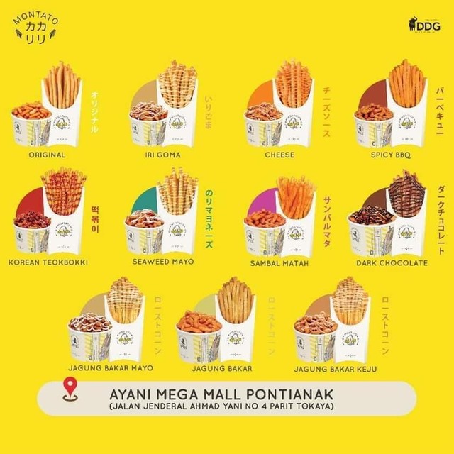 Gerai Kentang Goreng Montato Pontianak Pindah Lokasi, Tampilan Lebih ...