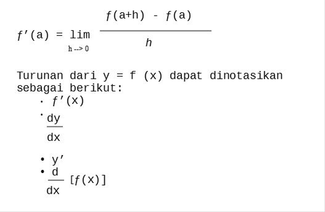 Rumus Turunan Fungsi Aljabar dan Geometri dalam Matematika | kumparan.com