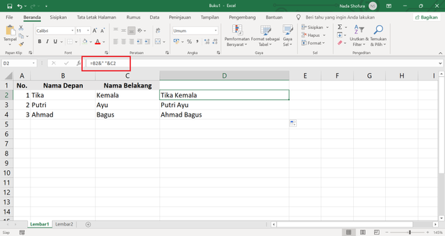 Rumus Concatenate di Excel untuk Menggabungkan Dua Data | kumparan.com