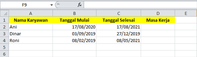 Cara Menghitung Masa Kerja di Excel 2010 | kumparan.com