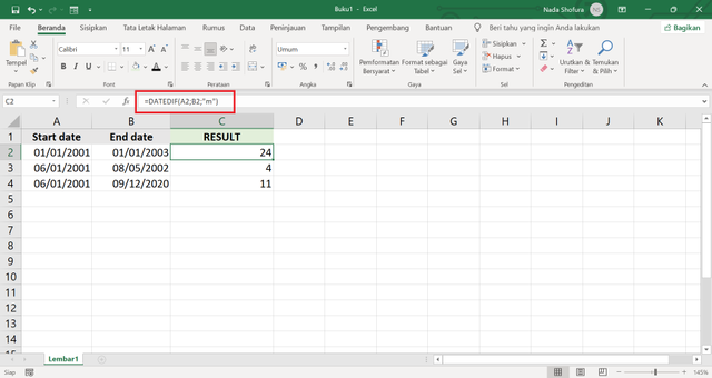 √ Rumus DATEDIF Excel 2007 dan 2016 | kumparan.com