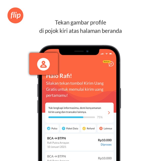 Cara Top Up Flip, Aplikasi Transfer Uang Buatan Anak Negeri | kumparan.com
