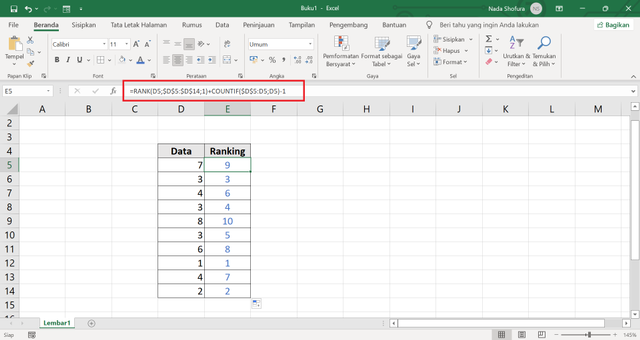 Cara Membuat Ranking di Excel Agar Tidak Ganda | kumparan.com