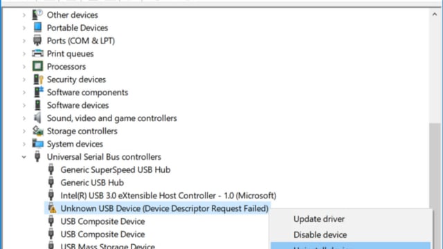 Cara Mengatasi Unknown USB Device (Device Descriptor Request Failed ...