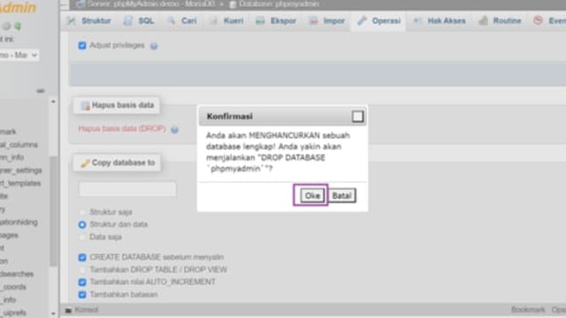 Cara Menghapus Database di phpMyAdmin, Cukup Lakukan Ini | kumparan.com