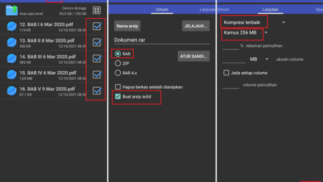 Cara Mengkompres File Sekecil Mungkin dengan WinRAR di Android ...