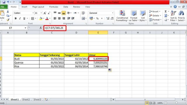 Cara Menghitung Umur di Excel dari Tanggal Lahir | kumparan.com