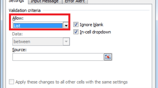 Cara Membuat Dropdown Di Excel Dengan Data Validation