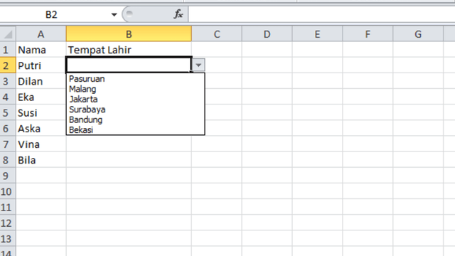 Cara Membuat Dropdown di Excel dengan Data Validation | kumparan.com