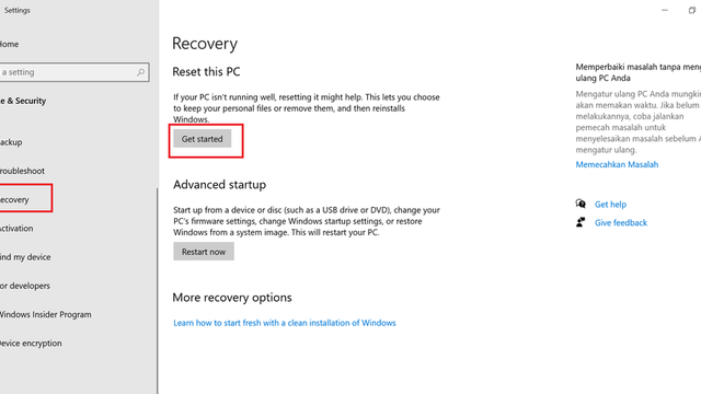 Cara Restore Windows 10 saat Laptop Lemot | kumparan.com