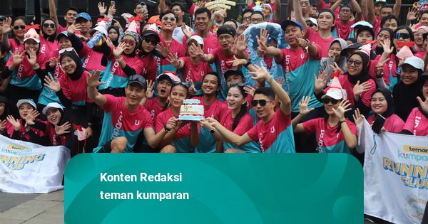 Foto Keseruan Fun Run teman kumparan Running Club Edisi HUT ke-9 ...