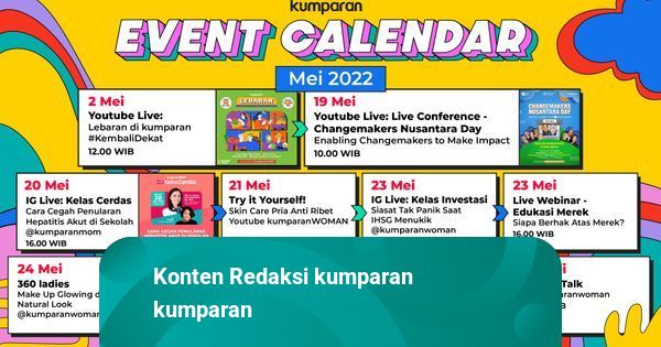 kumparan Event Calendar | Mei 2022 | kumparan.com