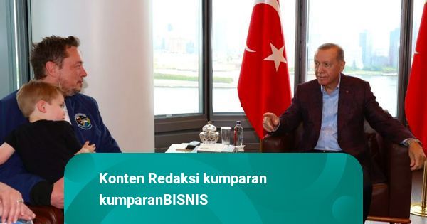 Sambil Gendong Anak, Elon Musk Temui Erdogan, Ditanya ke Mana Ibunya ...