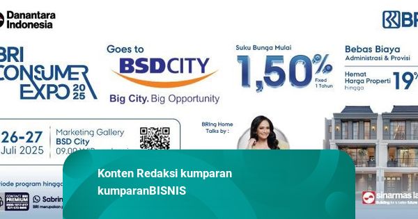 Diskon Rumah hingga 19% & Bunga KPR Super Ringan di Expo BRI BSD 2025 ...