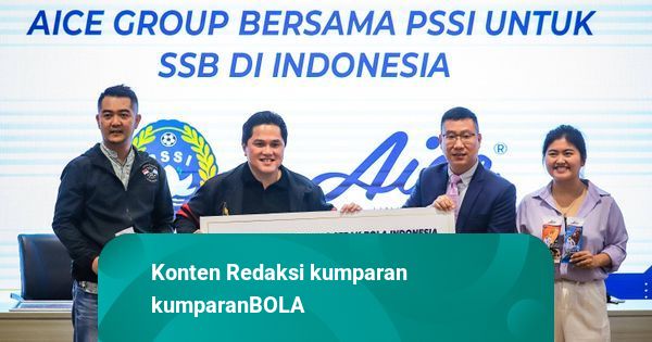 Foto: PSSI dan Aice Teken Kerja Sama Mendukung Sepak Bola Indonesia ...