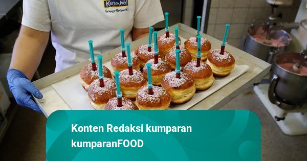 Foto: Donat dengan Topping 'Vaksin' COVID-19 di Toko Roti Swiss ...
