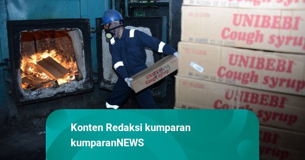 BPOM Awasi Pemusnahan 223.650 Ribu Botol Obat Sirop Unibebi Mengandung ...