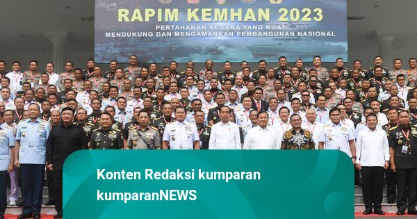 Foto: Jokowi Hadiri Rapim Kementerian Pertahanan Tahun 2023 | kumparan.com