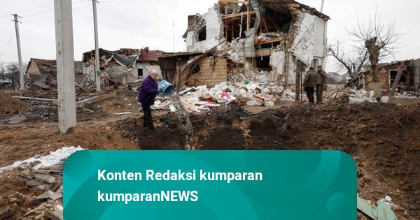 Foto: Kondisi Permukiman Warga di Hlevakha yang Hancur Usai Dirudal ...