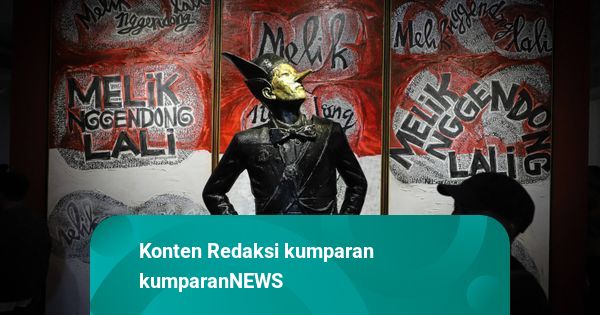 Foto: Patung Lelaki Kurus Hidung Panjang di Pameran Butet | kumparan.com