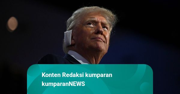 Foto: Plester Putih Tutupi Kuping Trump yang Tertembak | kumparan.com