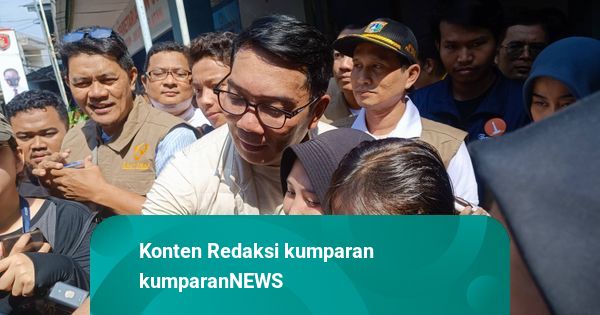 Hari Kedua Kampanye, Ridwan Kamil Blusukan dan Sapa Warga Pancoran ...