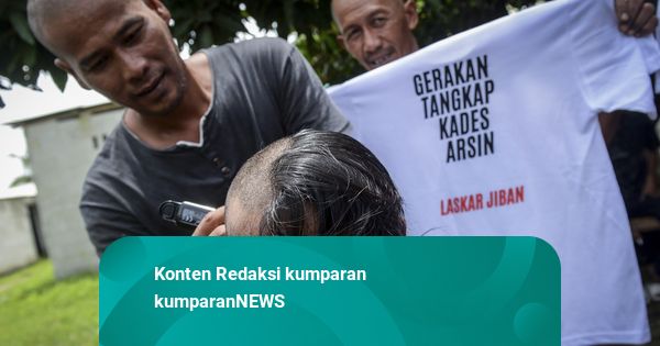 Kades Arsin Ditahan Bareskrim, Warga Kohod Gelar Aksi Cukur Gundul ...