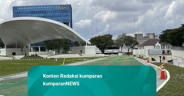 Melihat Lapangan Merdeka Medan: Area Lari Ditutup Usai Rumput Dirusak ...