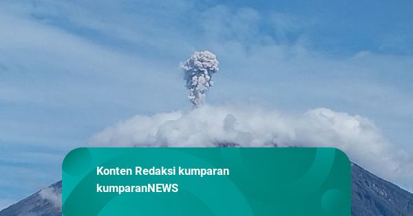 Hujan Deras, Getaran Banjir Lahar Gunung Semeru Tercatat Selama 5,5 Jam ...