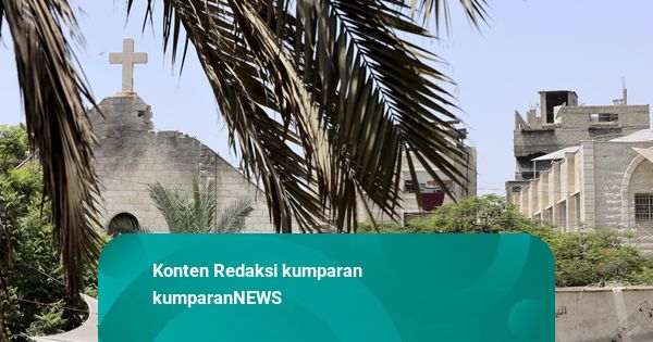 Foto: Penampakan Gereja Keluarga Kudus di Gaza usai Diserang Israel ...