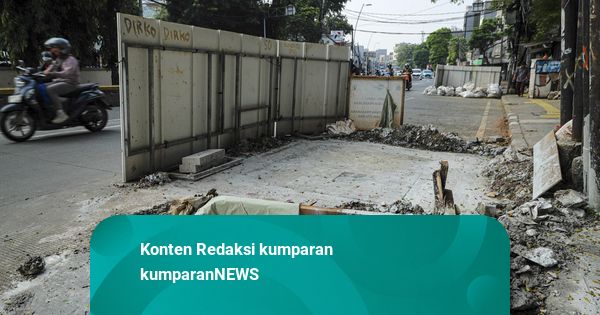 Foto: Proyek Galian di Jakarta, Antara Kemacetan dan Jalan Tak Rata ...