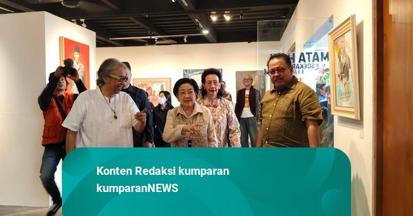 Momen Megawati Kenang Masa Kecil Bareng Bung Karno Lewat Lukisan ...