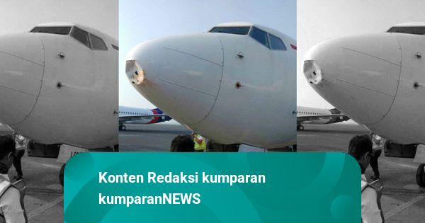 Moncong Pesawat Lion Air Penyok Setelah Tabrak Burung | kumparan.com