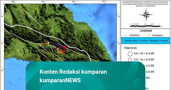 Sesar Aktif Matano Bergeliat, Gempa Belasan Kali Guncang Sorowako ...