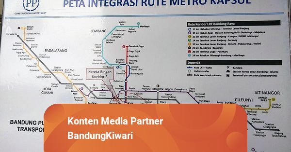 Pembangunan Proyek LRT Metro Kapsul Bandung Dimulai dari Koridor 3 ...
