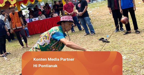 Lomba Pangkak Gasing Meriahkan Pekan Gawai Dayak Ke-37 di Rumah Radakng ...