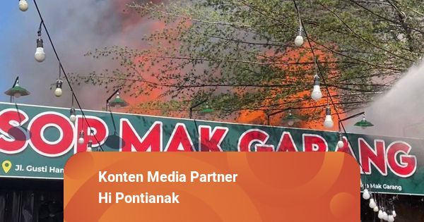 Warung Sop Mak Garang di Jalan Gusti Hamzah Pontianak Terbakar ...