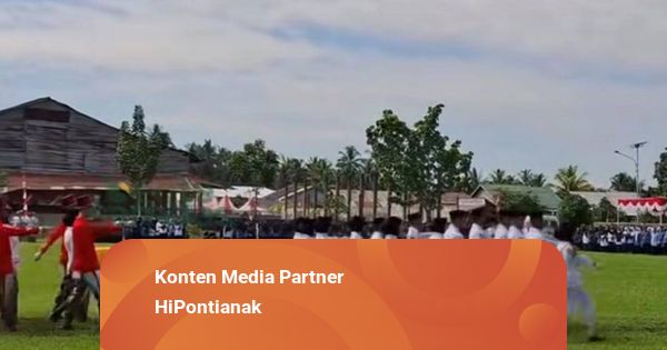 Lapangan Becek, Paskibra Jawai Kibarkan Bendera dengan Baju Berlumpur ...