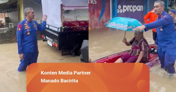 Direktur Polairud Polda Sulut Turun Langsung Bantu Korban Bencana di ...