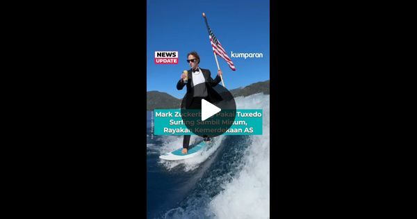 Mark Zuckerberg Surfing